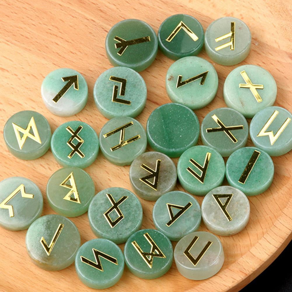 Jonlaki Rune Stone Set, Witch Runes Set Virgin Letters Script for ...