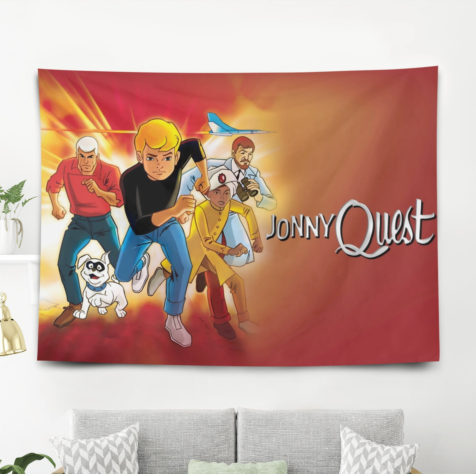 Jonny Quest-Theme Anti-pilling Tapestry Gift Wall Hanging Backdrop for ...