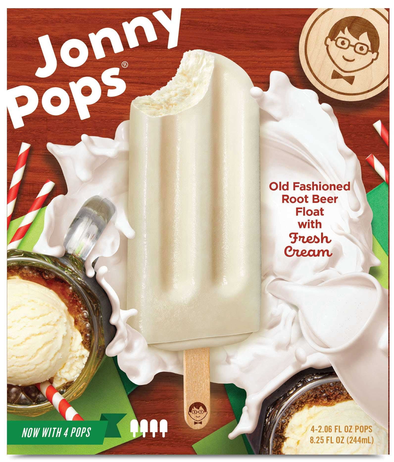 JonnyPops Root Beer Float and Cream Smoothie Pops, 2.06 Fluid Ounce - 4 ...