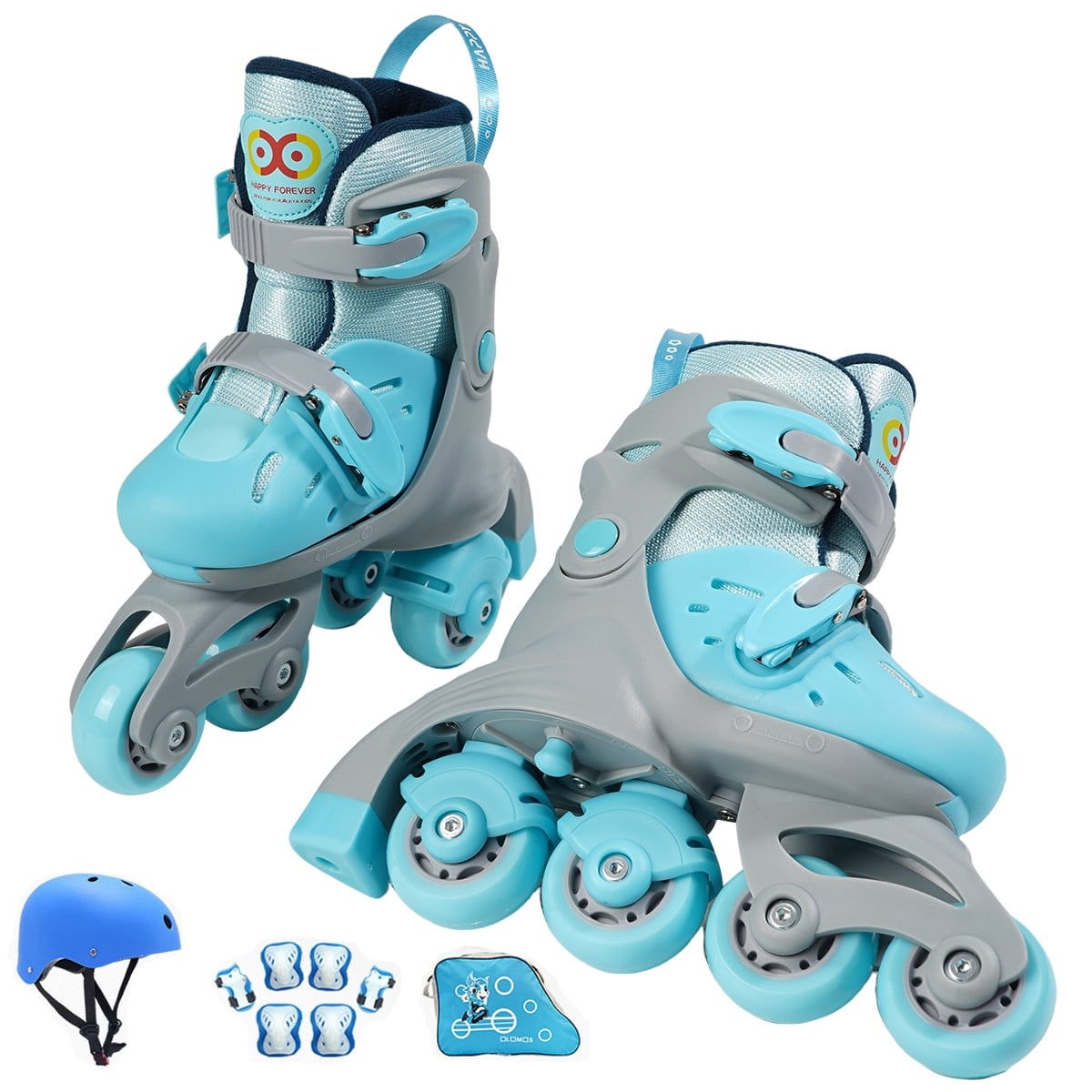 Jonster 2-in-1 Combo Quad and Inline Skates for Kids, Convertible Light ...