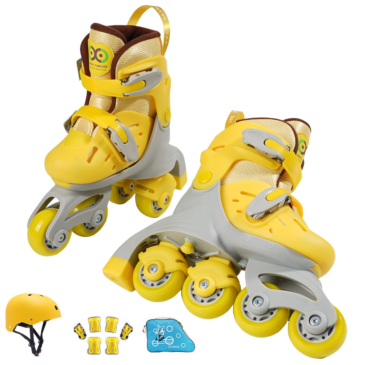 Jonster 2-in-1 Combo Quad and Inline Skates for Kids, Convertible Light ...