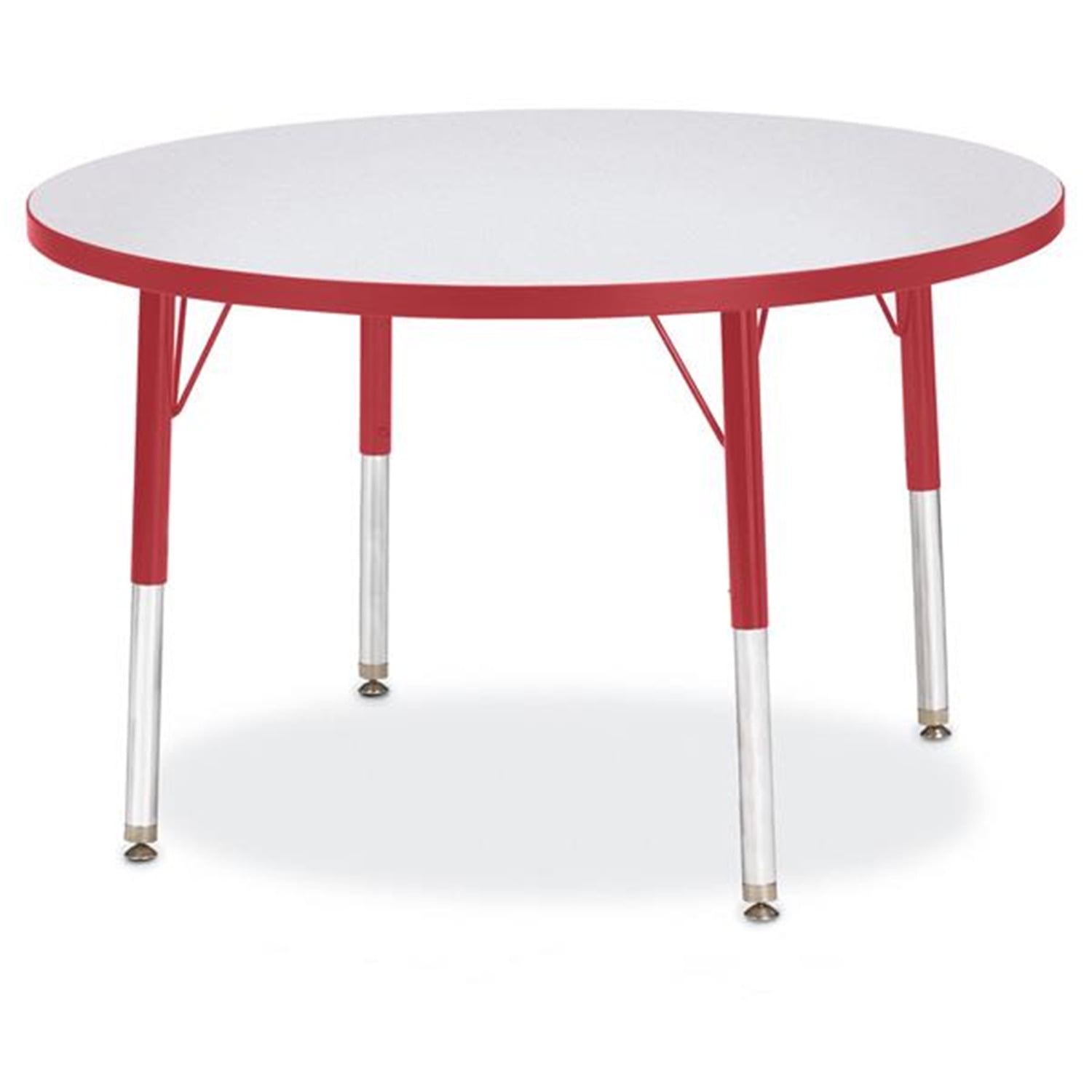Jonti-Craft Kydz Activity Table-Color:Gray Top / Red Edge,Height ...