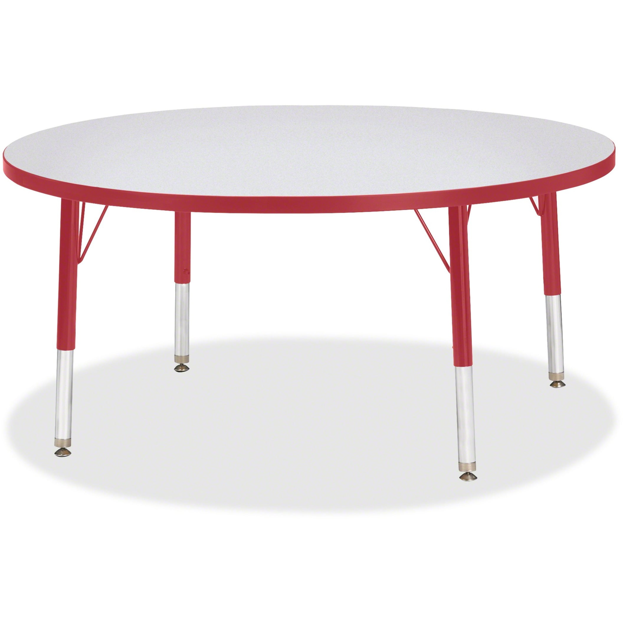 Jonti-Craft Kydz Activity Table - Round-Color:Gray/red,Size:11" - 15 ...
