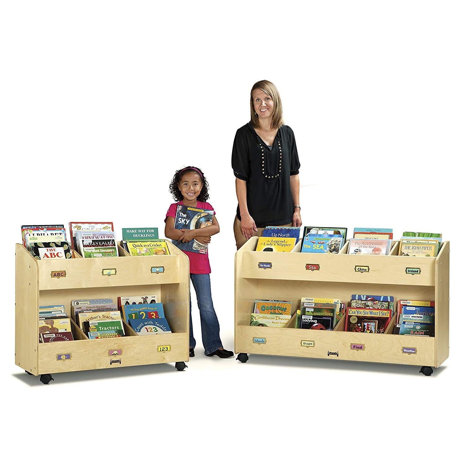 Jonti-Craft Mobile Book Organizer-Sections:6 - Walmart.com