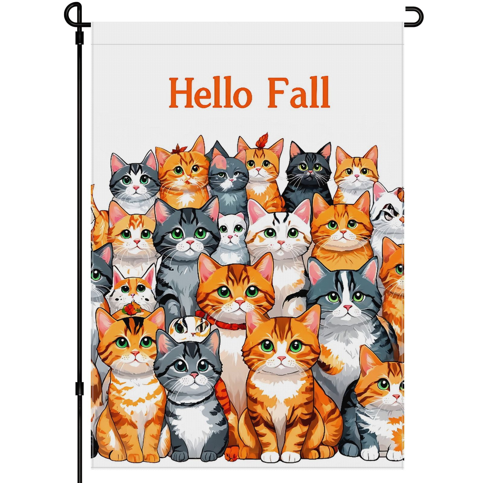 Versatile Fluffy Cat Garden Cat House Flags Beautiful Boho Durable ...