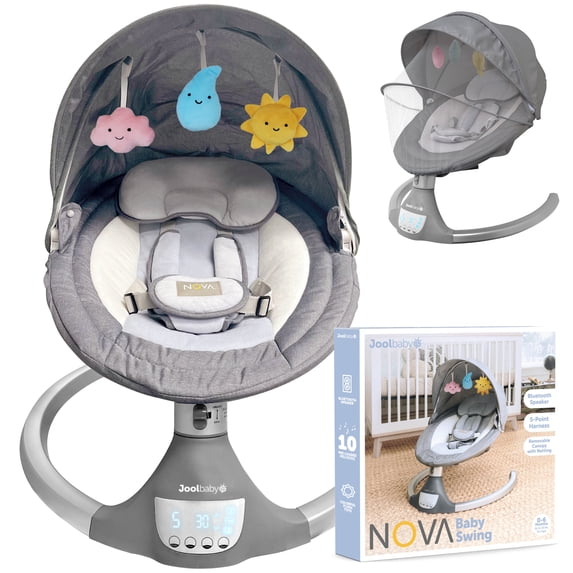 Nova Portable Baby Swing for Newborns - Jool Baby, Electric Cradle ...