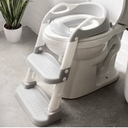 Mommy's Helper Padded Potty Seat with built in ladder non-slip step ...