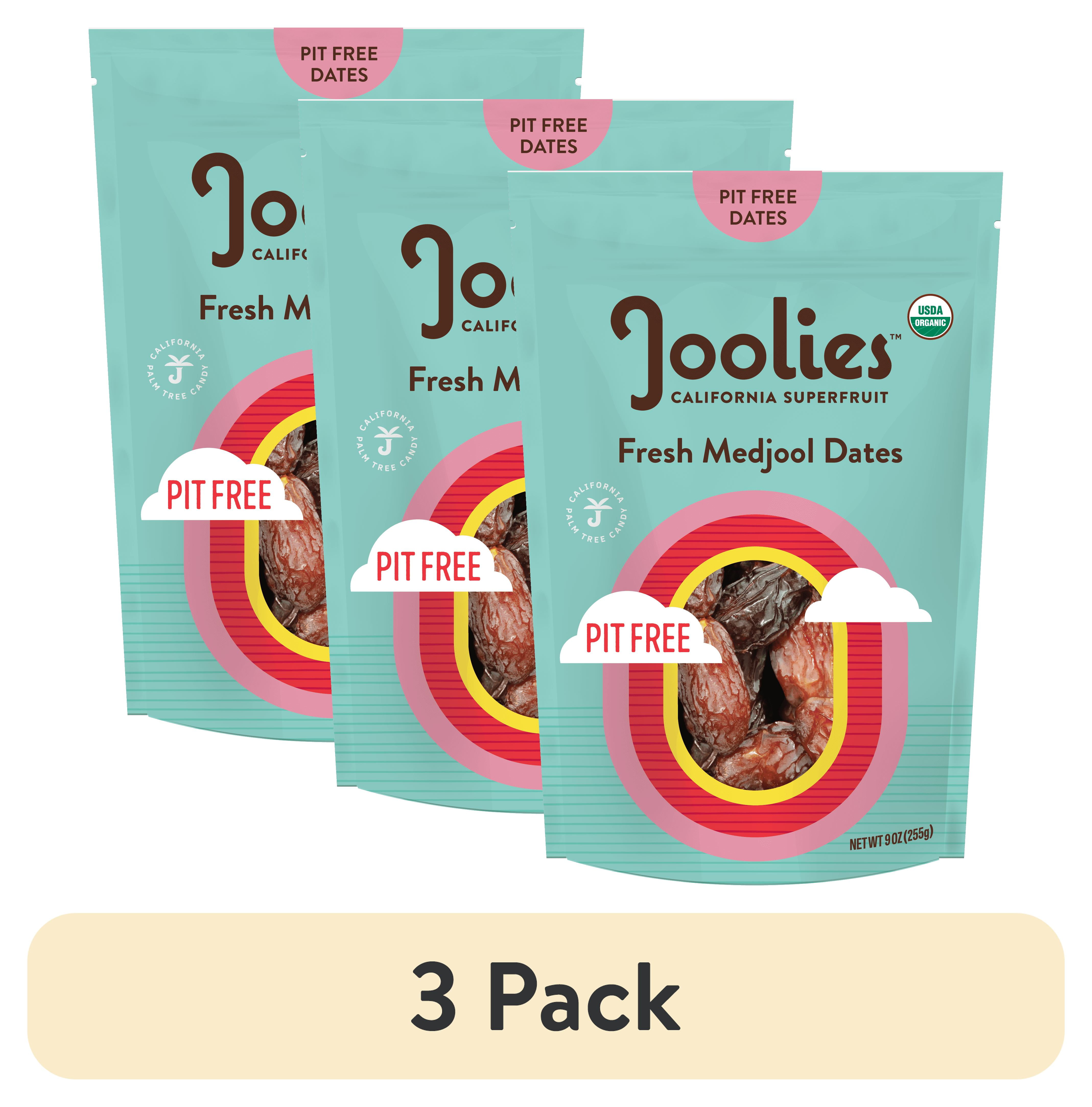 (3 pack) Joolies Organic Pit Free Medjool Dates, 9oz SUP - Walmart.com