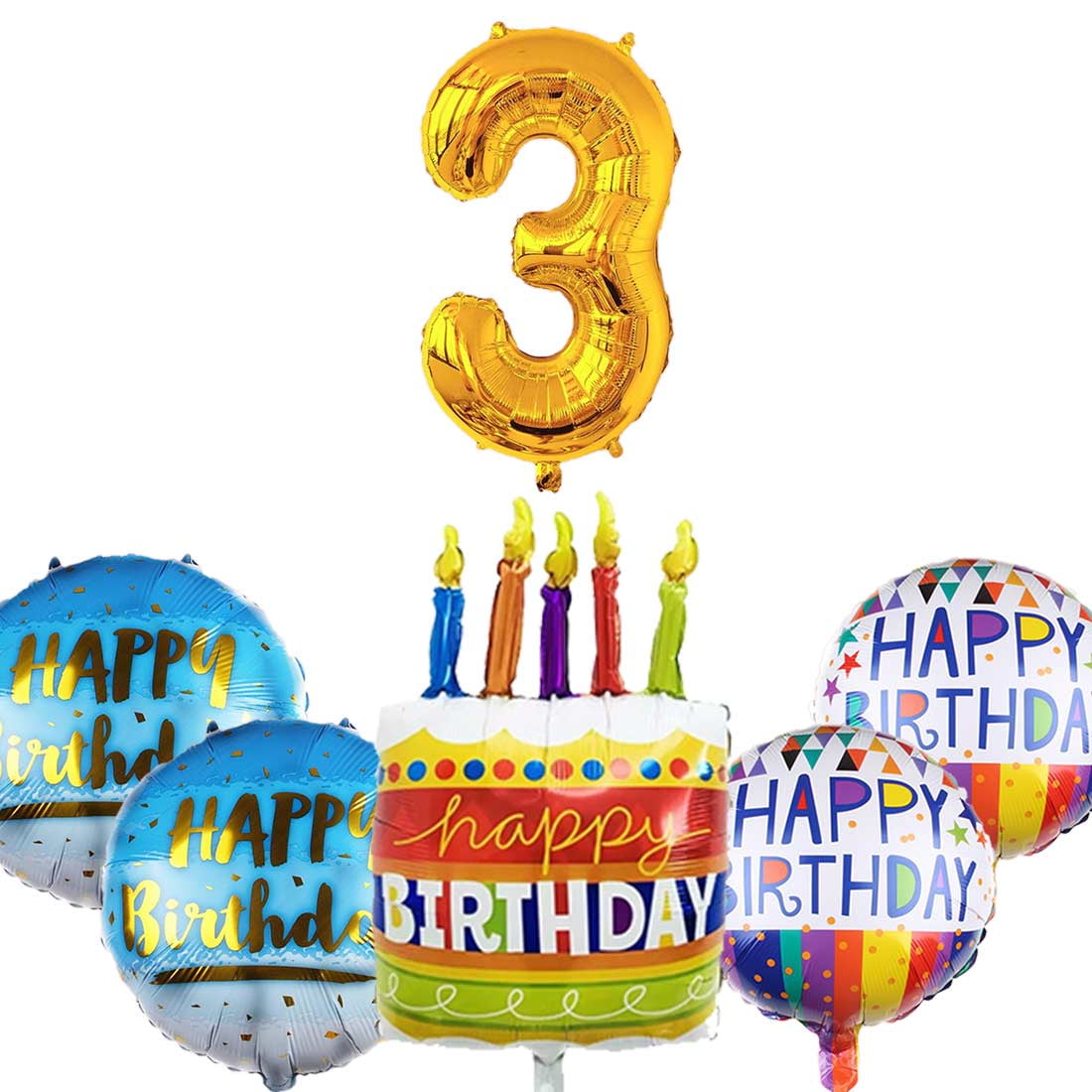 Jools TV 3rd Birthday Party Supplies: Balloons, Big Number Decorations ...