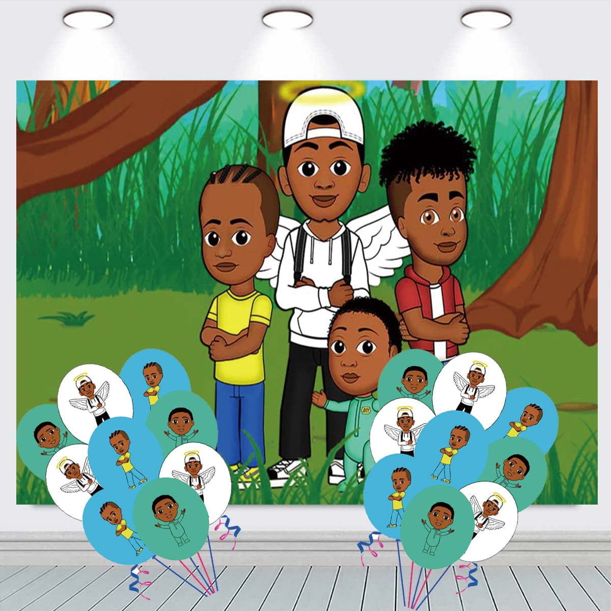 Jools TV Backdrop Balloons Banner Party Decorations Taspestry Wall ...