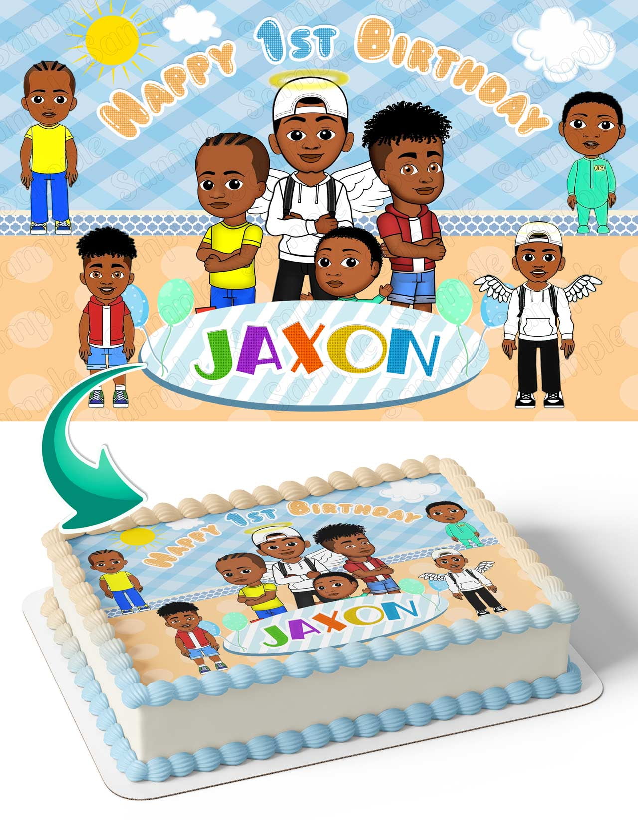 Jools TV Kids Edible Cake Image Topper Birthday Cake Picture Photo ...