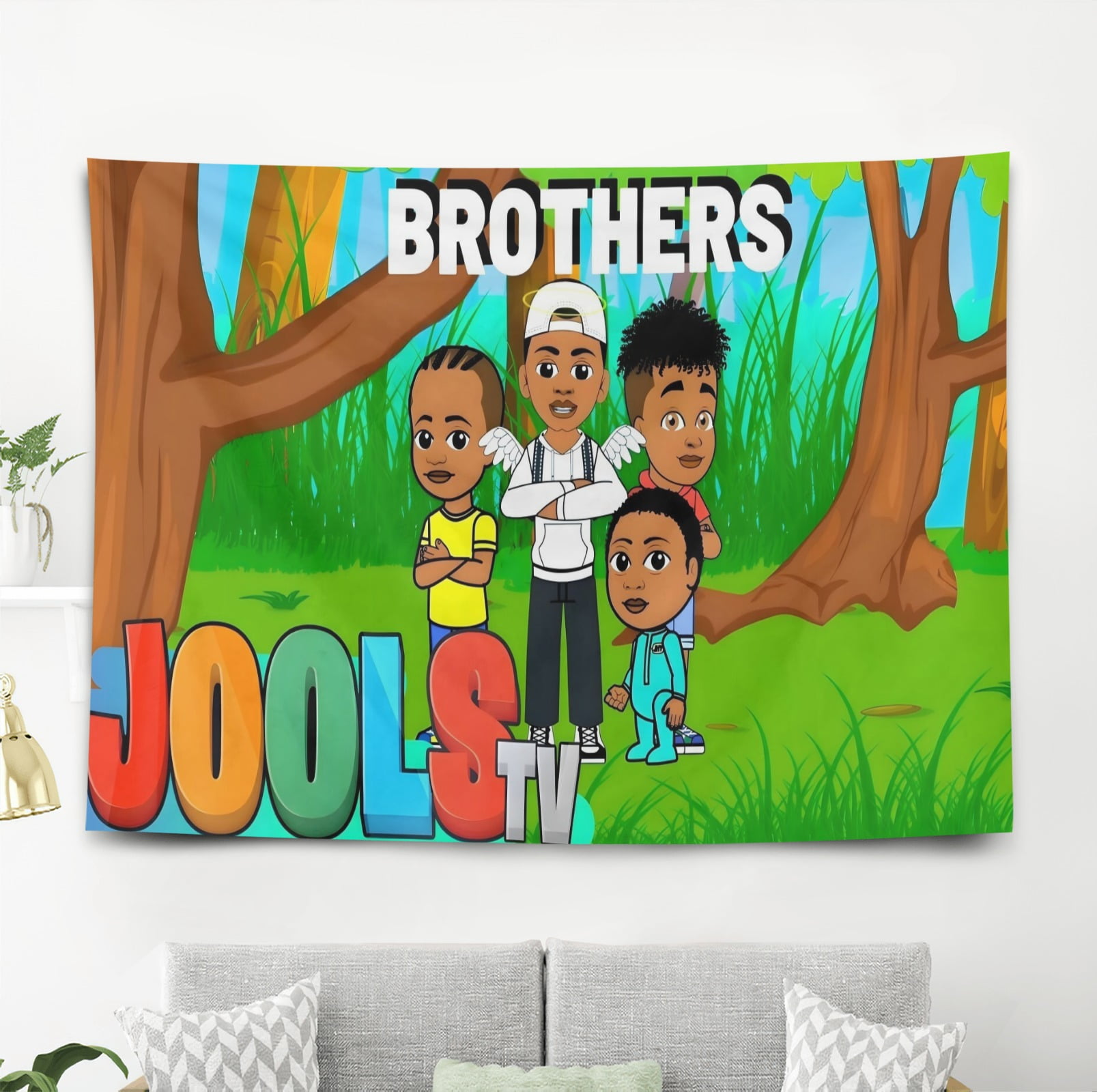 Jools TV-Theme Anti-pilling Tapestry Gift Wall Hanging Backdrop for ...