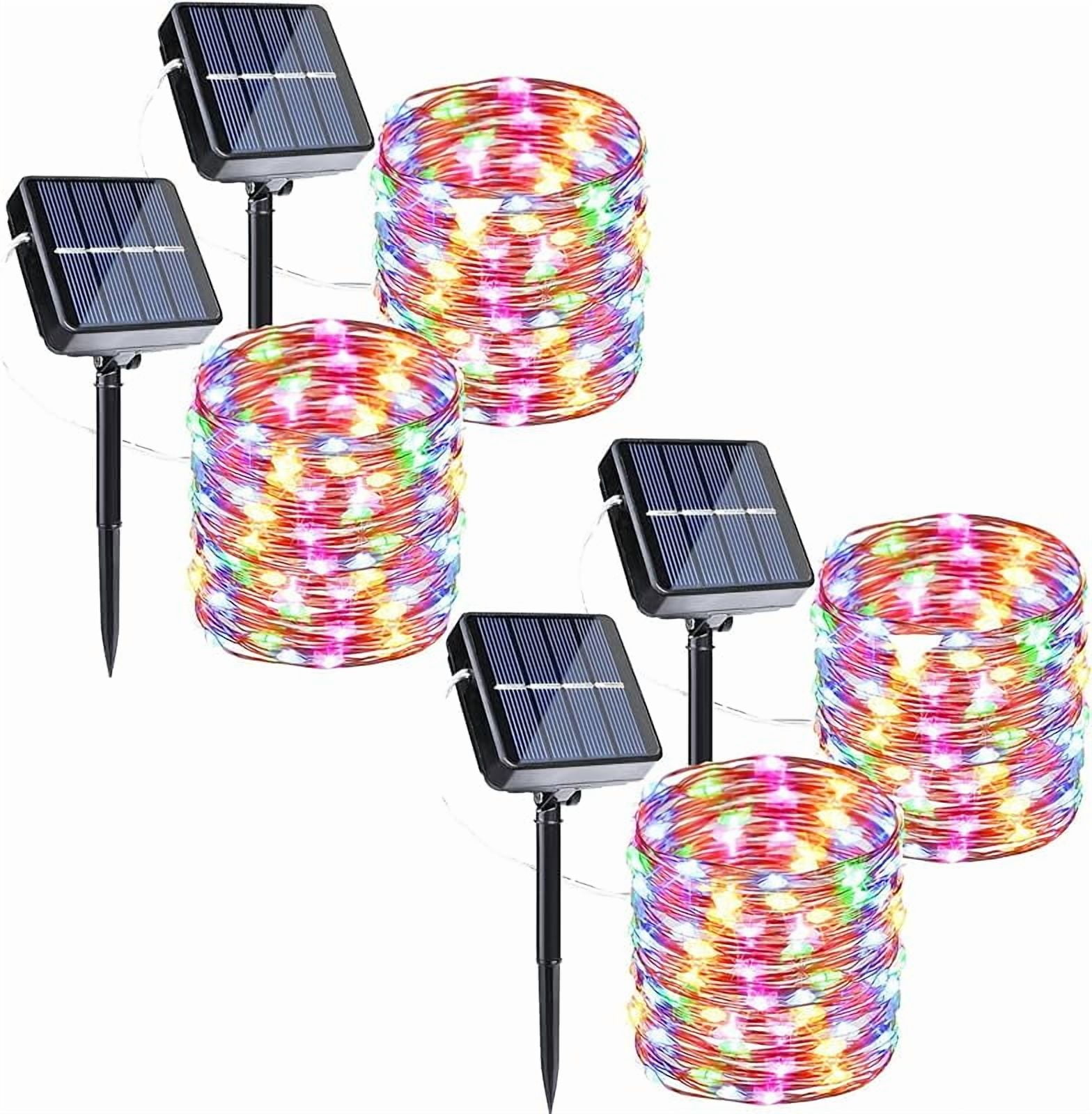 Joomer Orange Purple Halloween Solar String Lights - 2 Pack Total 80FT ...