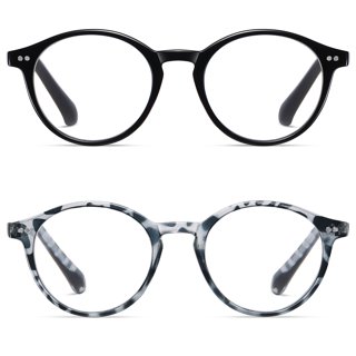Quality Unisex Retro Round Reading Glasses Spring Hinge Stainless Steel ...
