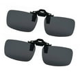 Joopin Polarized Clip-On Sunglasses, 2 Pairs, Rimless Flip Up, Anti ...