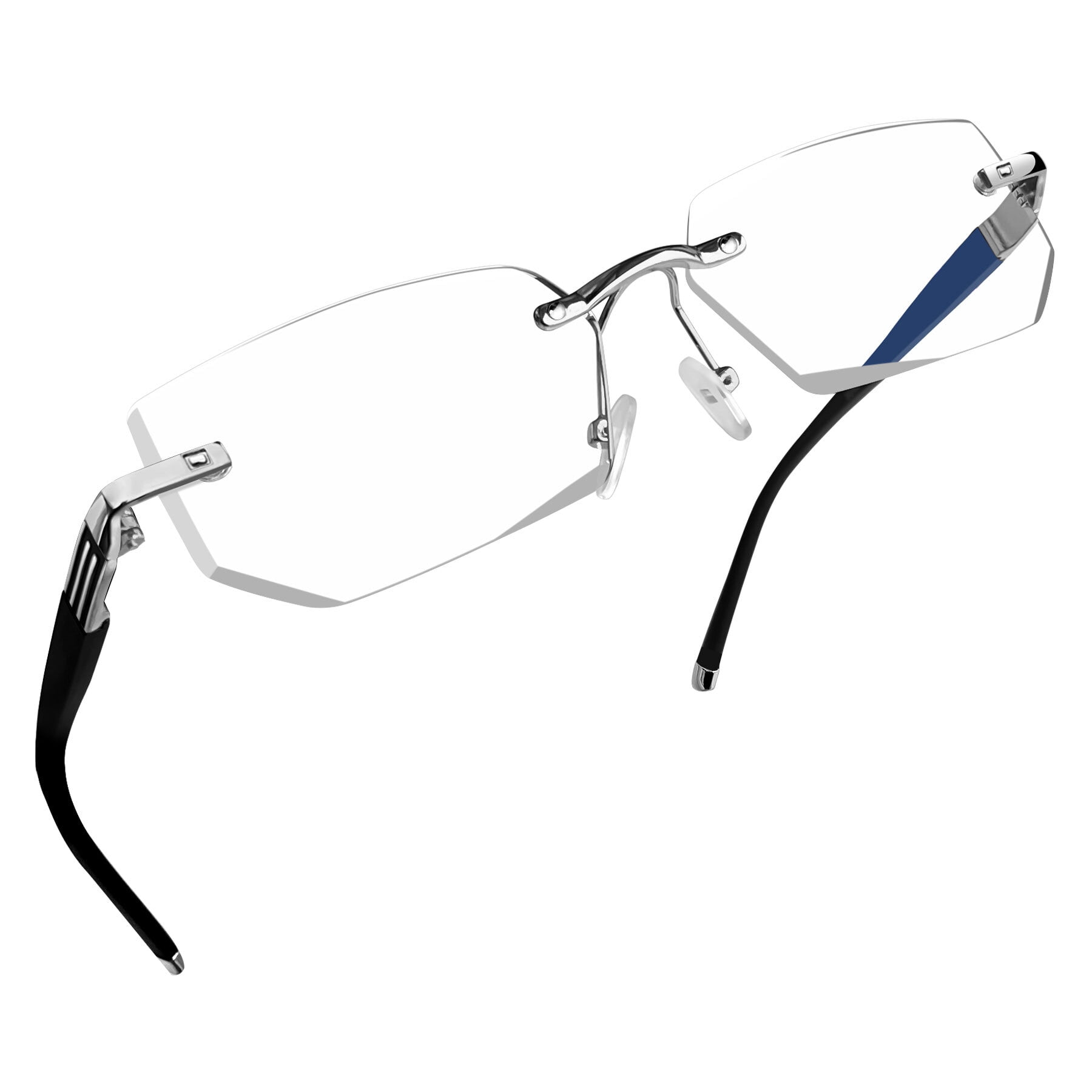 Joopin Frameless Metal Reading Glasses for Men/Women, Rimless Fashion ...