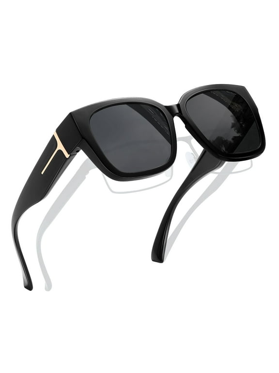 Polarized Womens Thic Plastic Butterfly Classy Fashion Sunglasses Slate ...