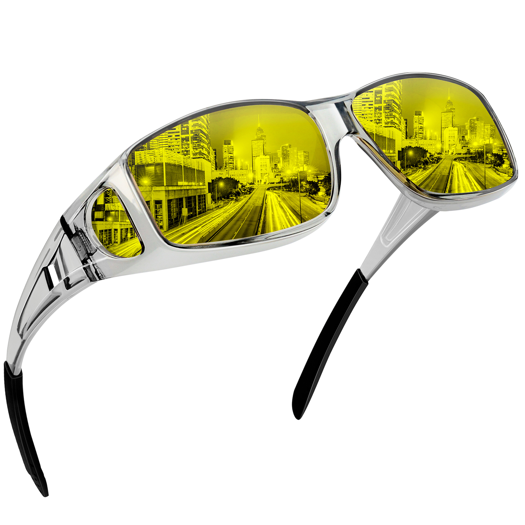 Joopin Night Vision Glasses Fit Over Glasses for Men Women, Night ...