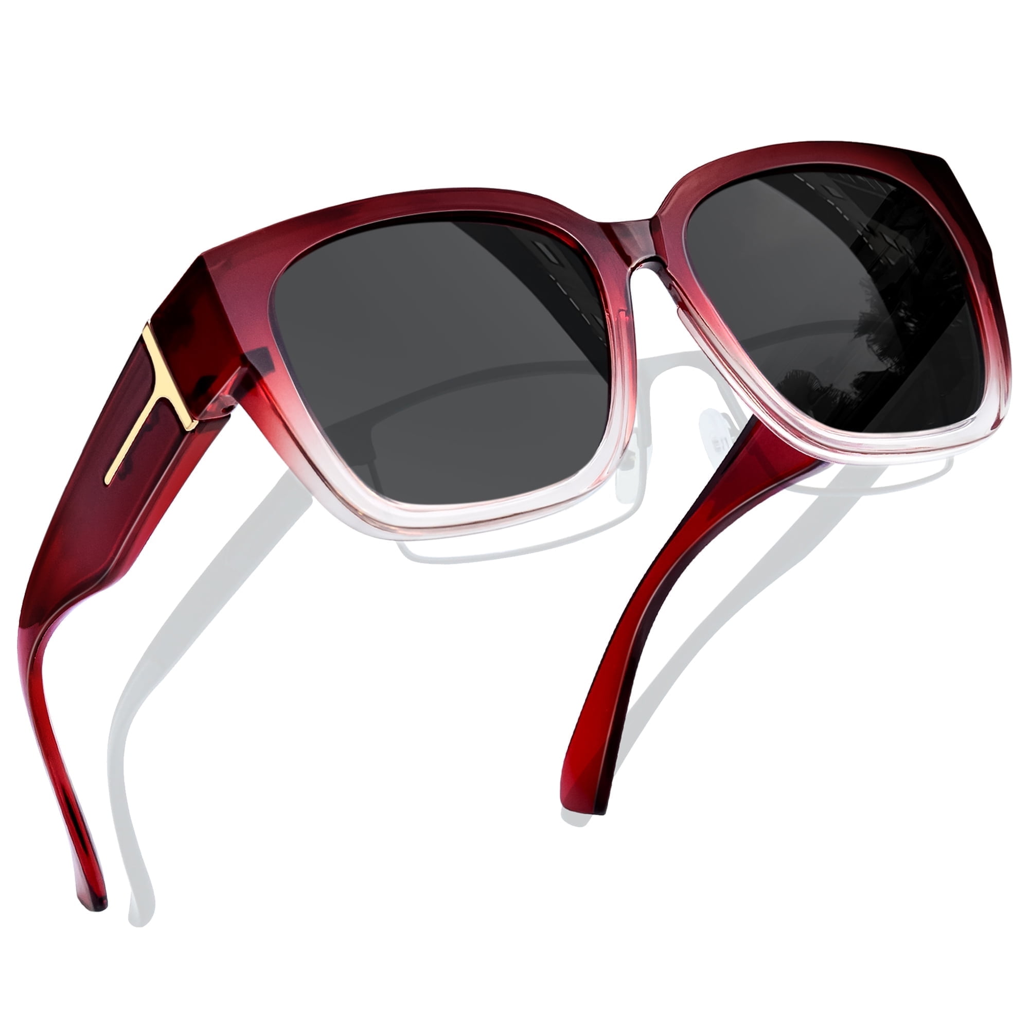 Joopin Oversized Polarized Sunglasses Fit Over Glasses Wear Over ...