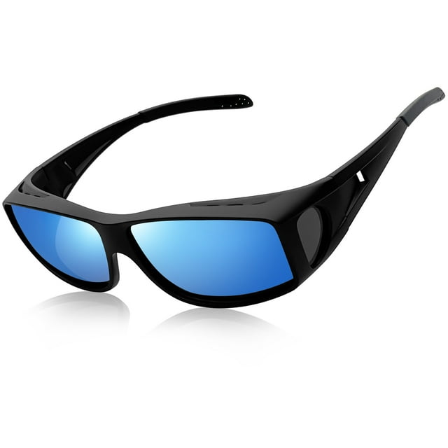 Joopin Polarized Sunglasses Fit Over Glasses for Men Women, Wrap Around Sunglasses UV400 ...