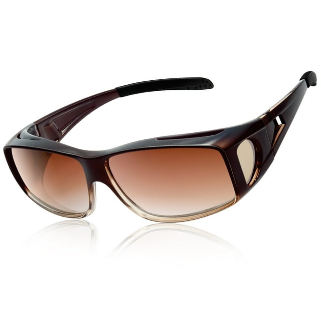 Joopin Sunglasses Fit Over Glasses, Polarized 100% UV Protection Wrap ...