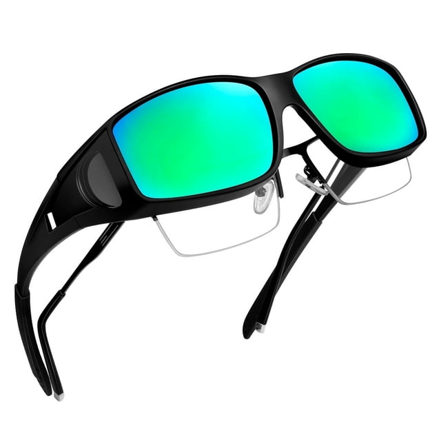 Joopin Sunglasses Fit Over Glasses, Polarized 100% UV Protection Wrap ...