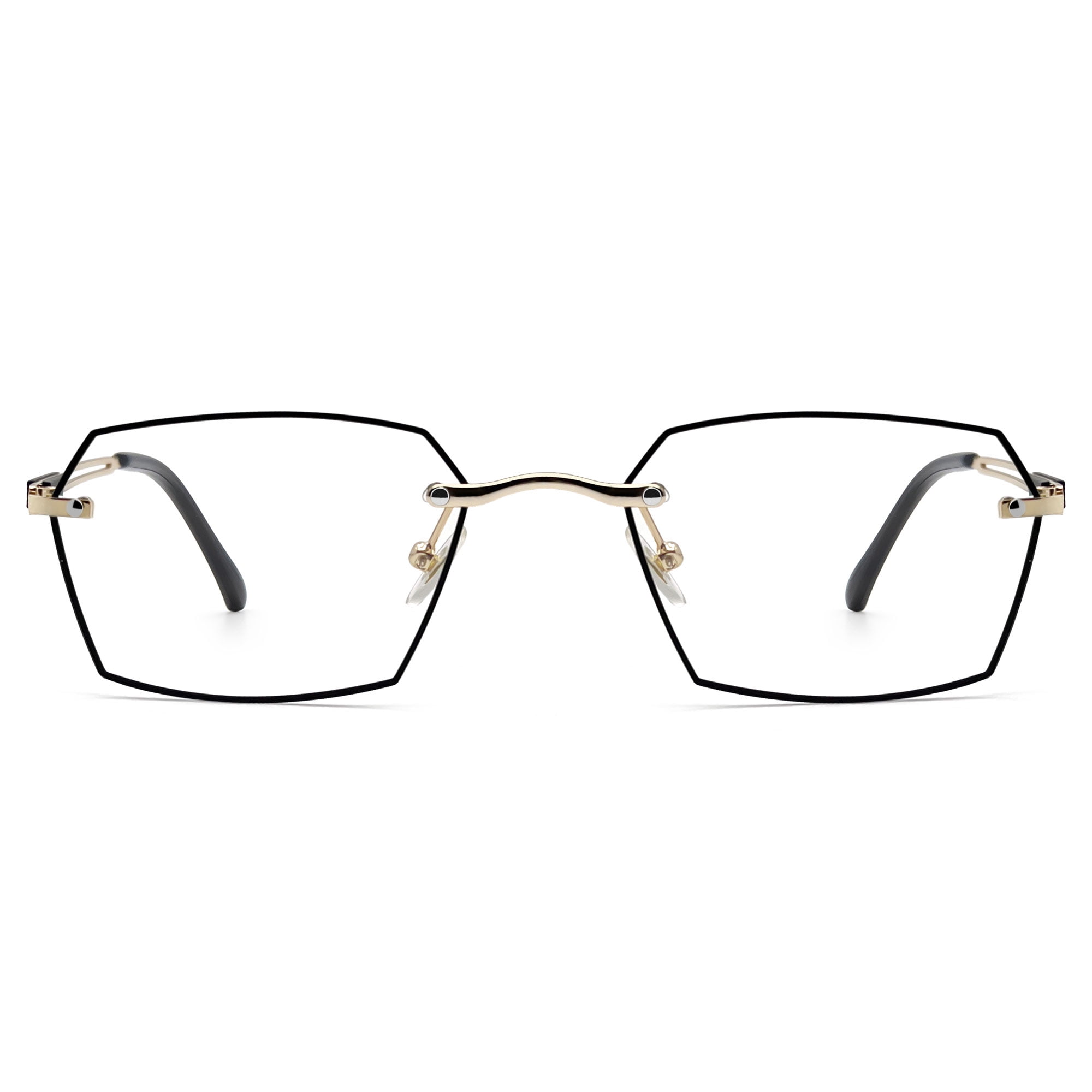 Joopin Unisex Polygon Reading Glasses, Blue Light Blocking Reading ...