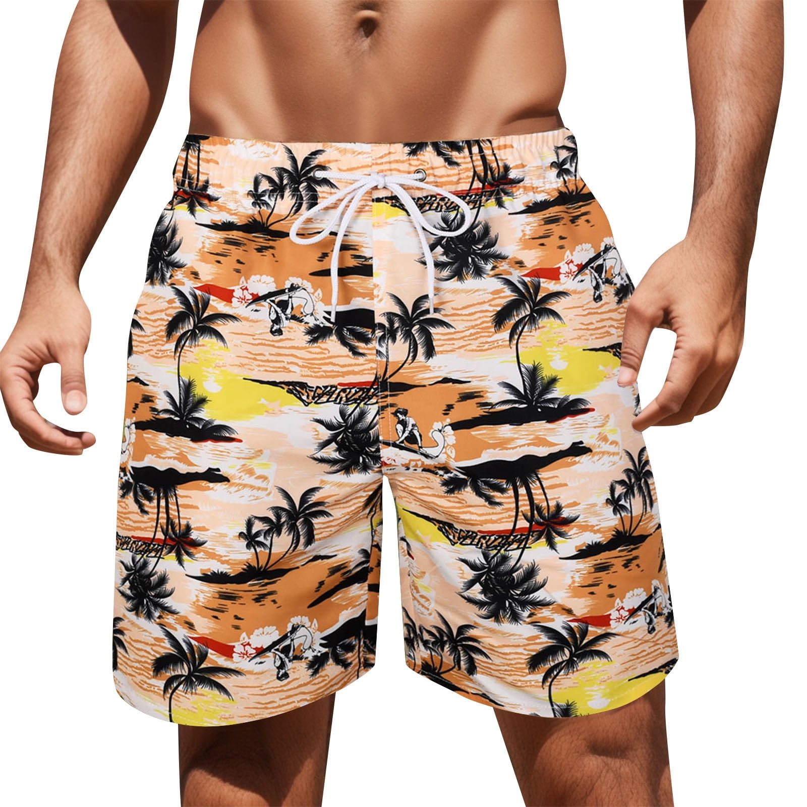Joower Mens Beach Wear Clothing Mens Summer Clothes Swim Accessories