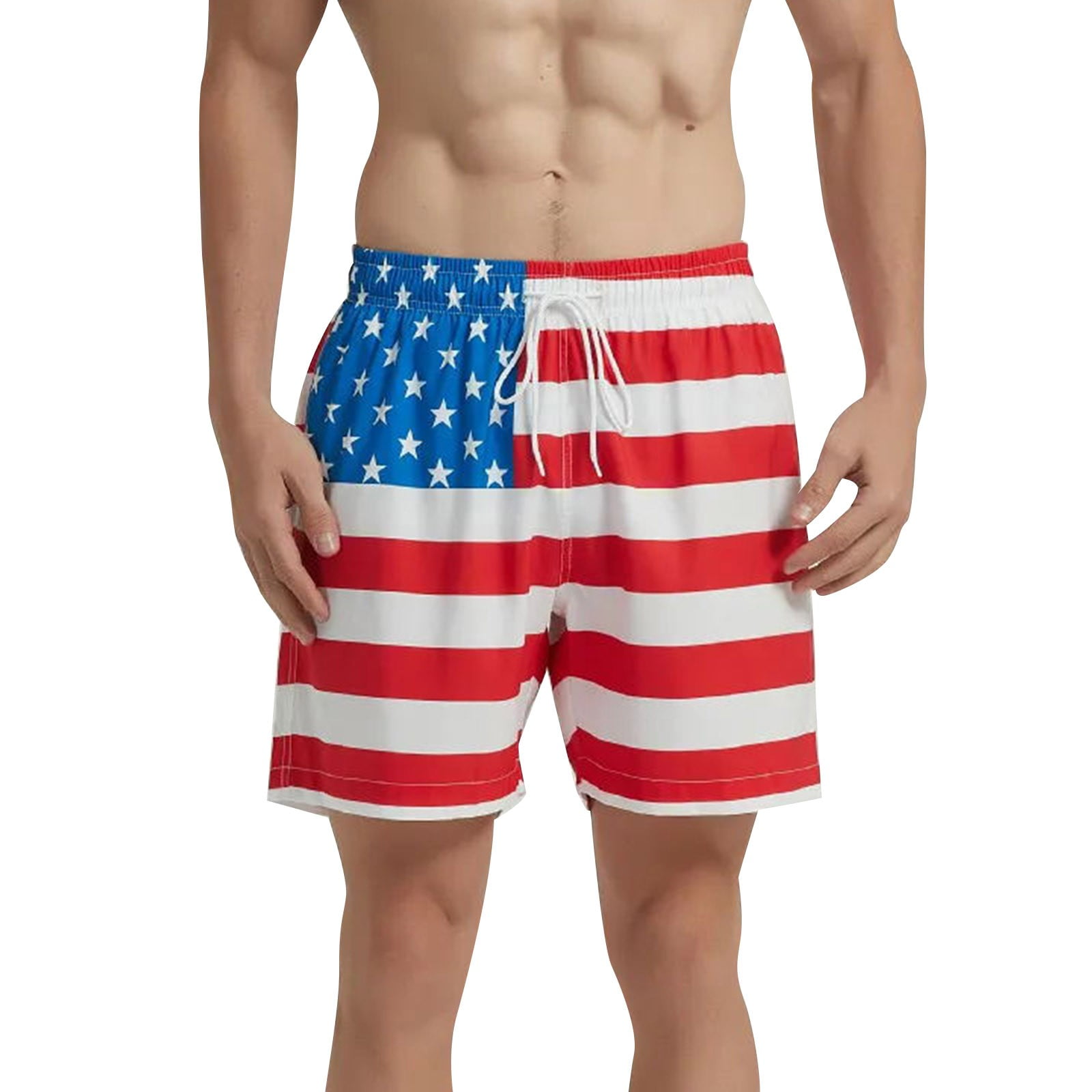 Joower Mens Board Shorts With Compression Liner Mens Clothes Bluey