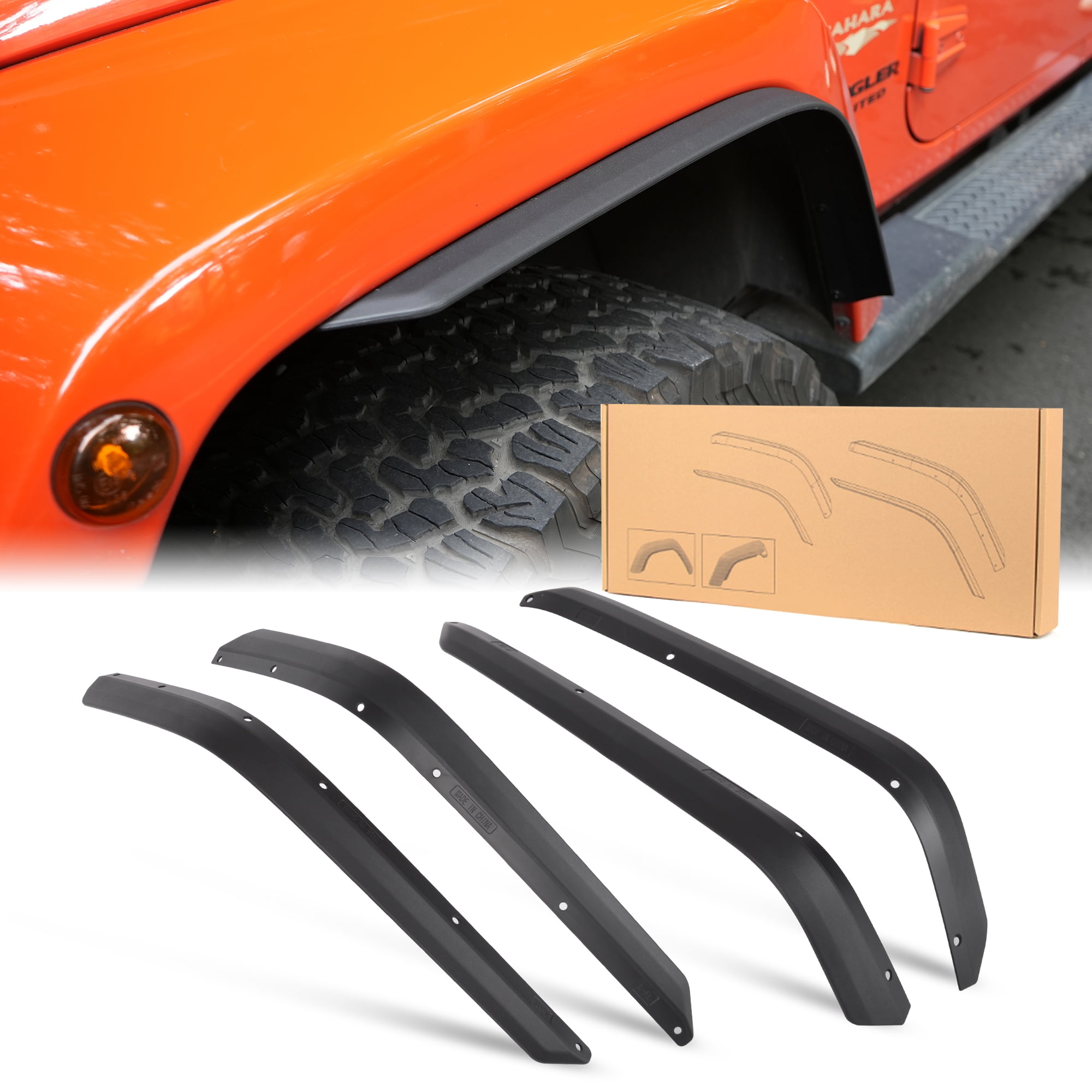Jopath Front & Rear Fender Flares Compatible Off-Road Wheel Flares ...