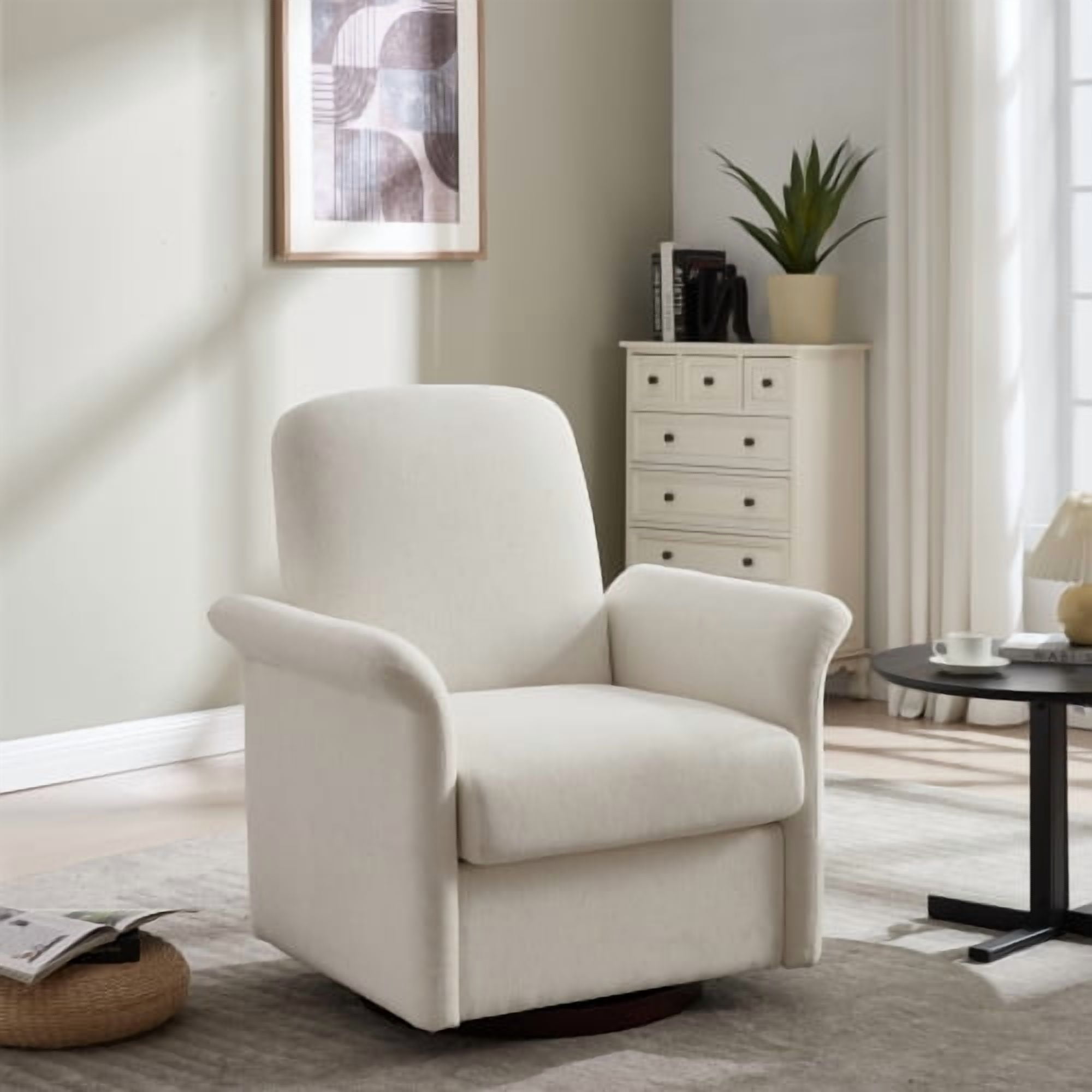 Jopath Swivel Accent Chair,Modern Barrel Armchair Reading Accent Chair ...