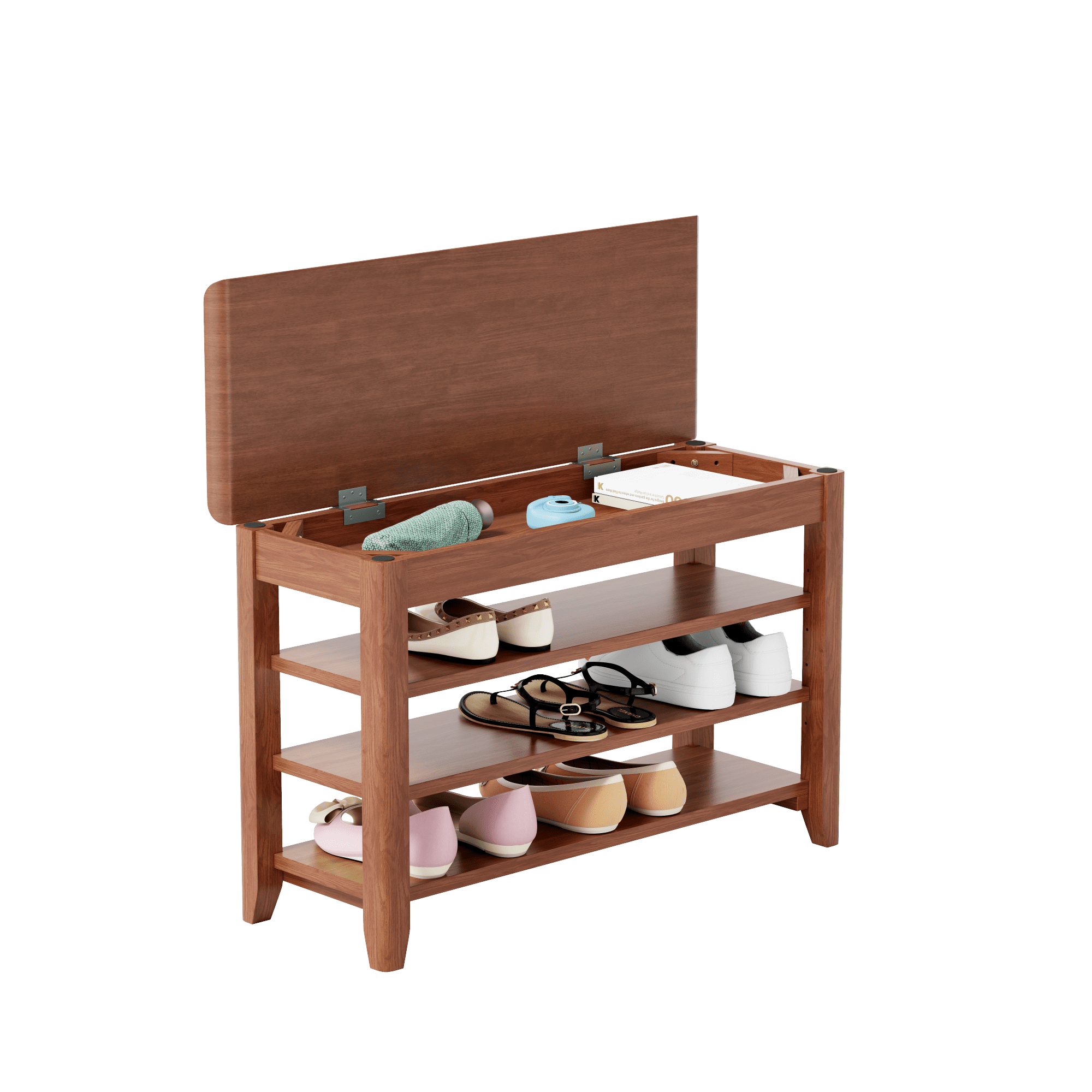 Jopath solid wood front door shoe rack, wardrobe solid wood shoe bench ...