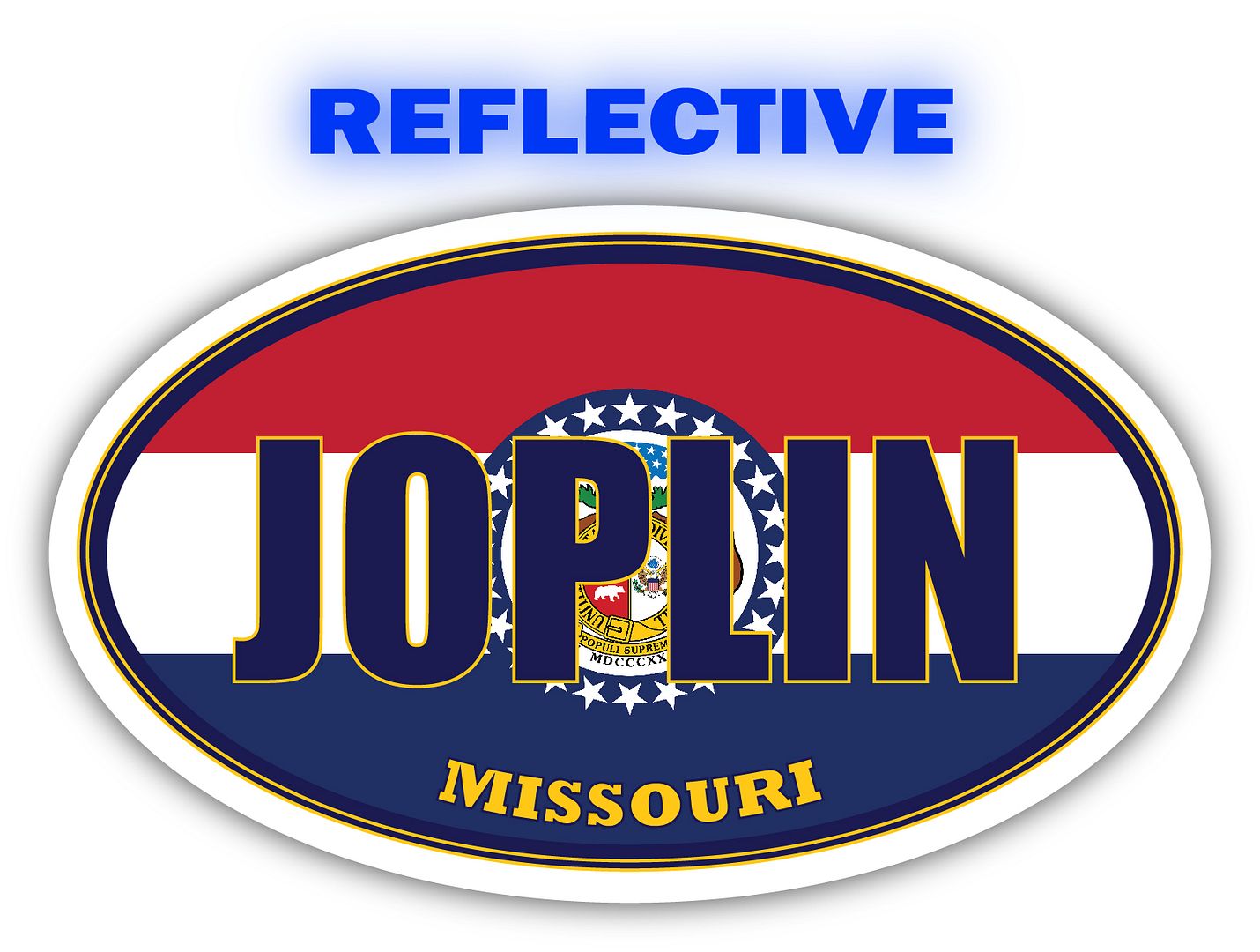 Joplin City Missouri State Flag | MO Flag Jasper County Oval State ...
