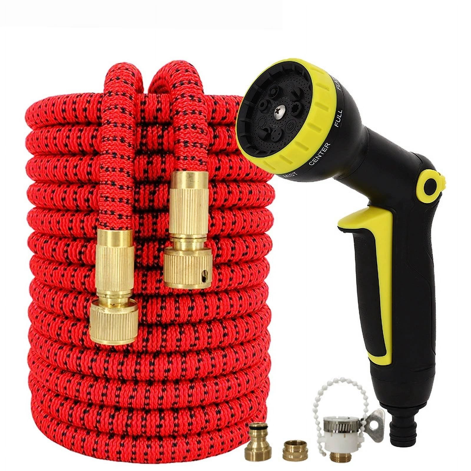 Joqmia 100FT Expandable Outdoor Garden Hose, No-Kink Best Flexible ...