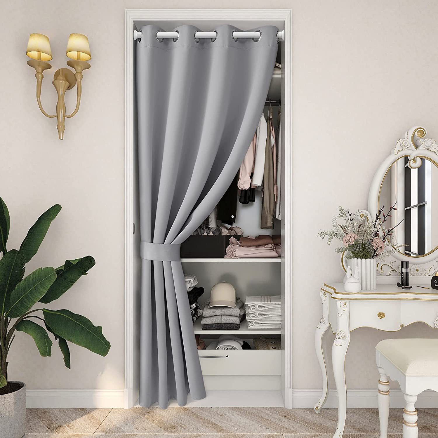 Joqmia Blackout Curtains for Doorways and Closets, Thermal Insulated ...