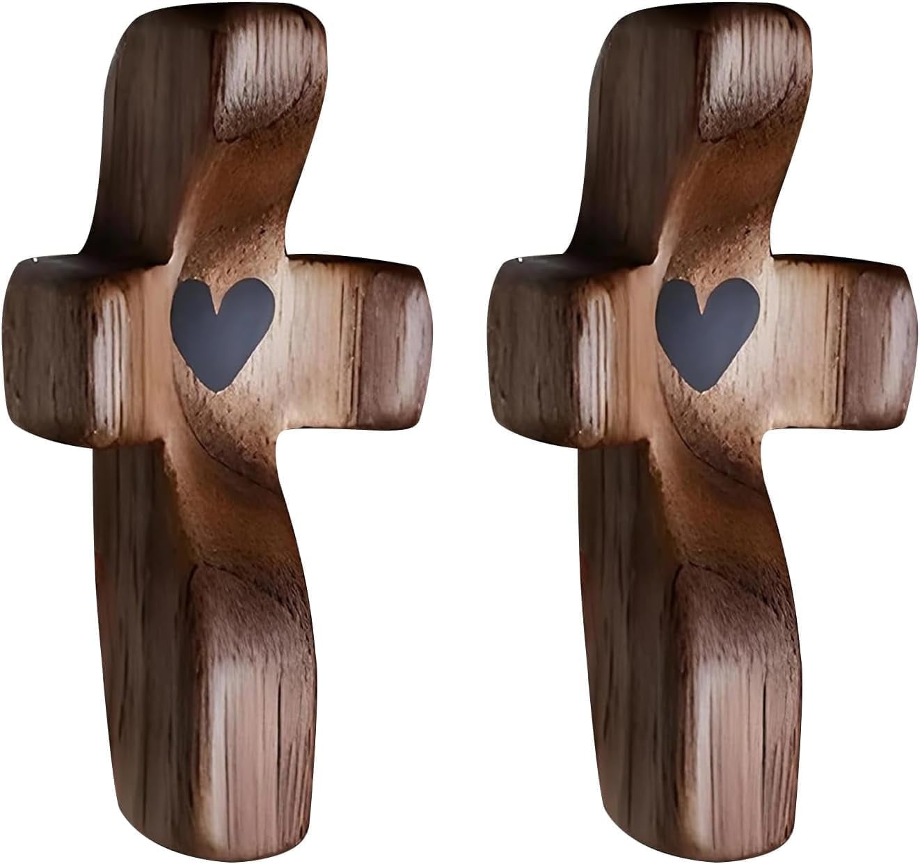 Joqmia Cross My Heart,Wooden Cross,Encouragement Gift Stress Relief ...