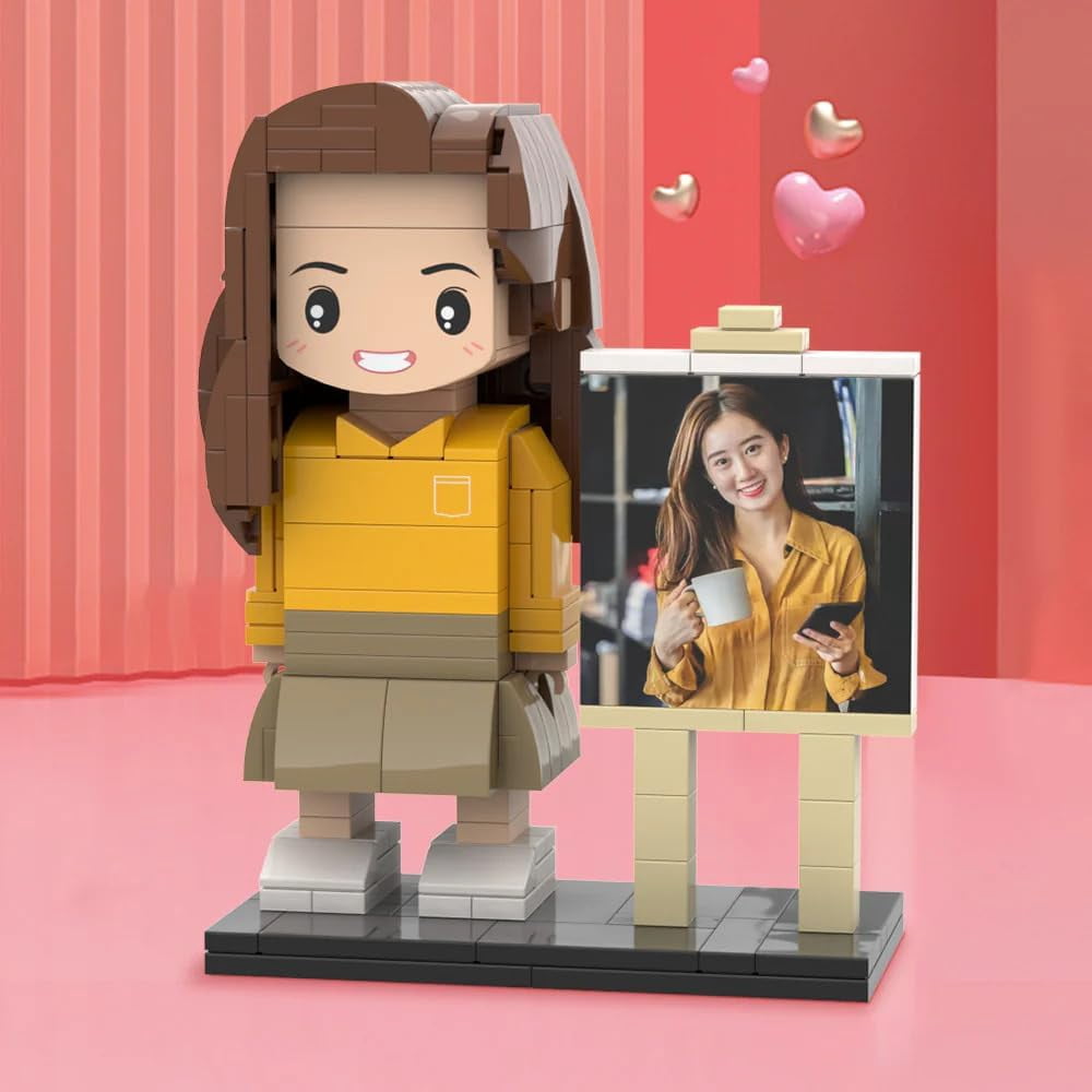 Joqmia Custom Brick Figures Personalized Full Body Small Particle Photo ...