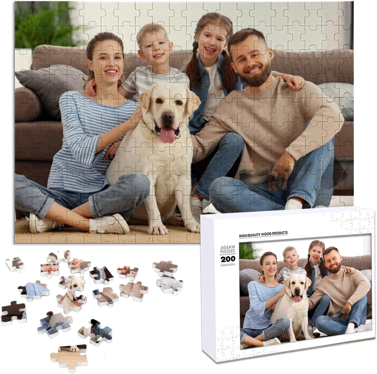 Joqmia Custom Puzzle, Personalized Puzzle for Photo 120/200/300/500/520 ...