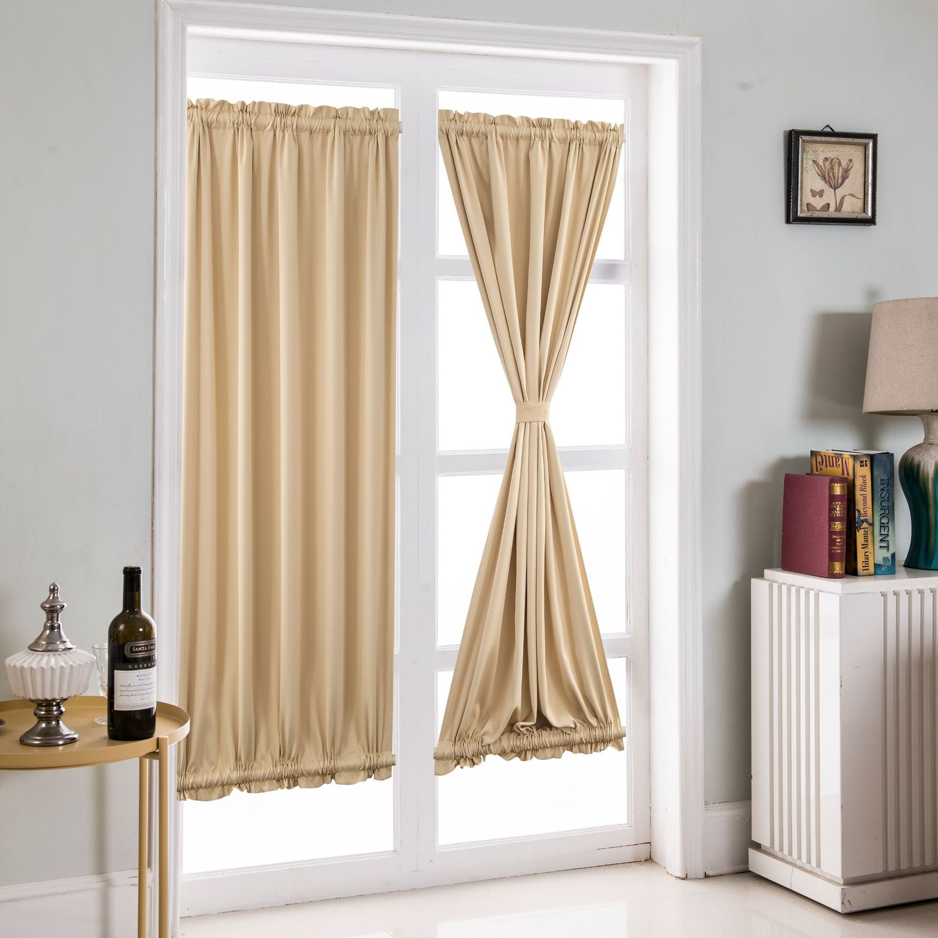 Joqmia Front Door Curtains for Patio Door Window, Farmhouse French Door ...