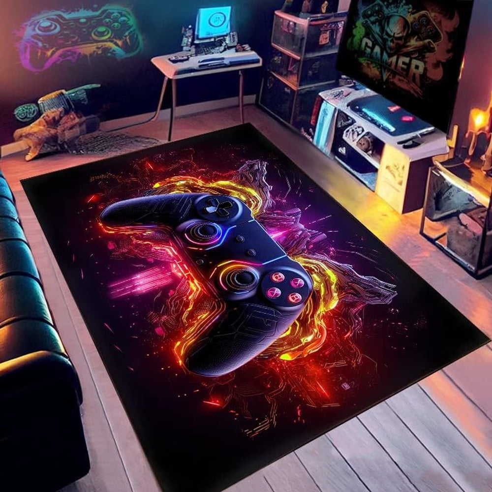 Joqmia Gaming Rug - Gaming Carpet for Boys Bedroom and Living Room ...