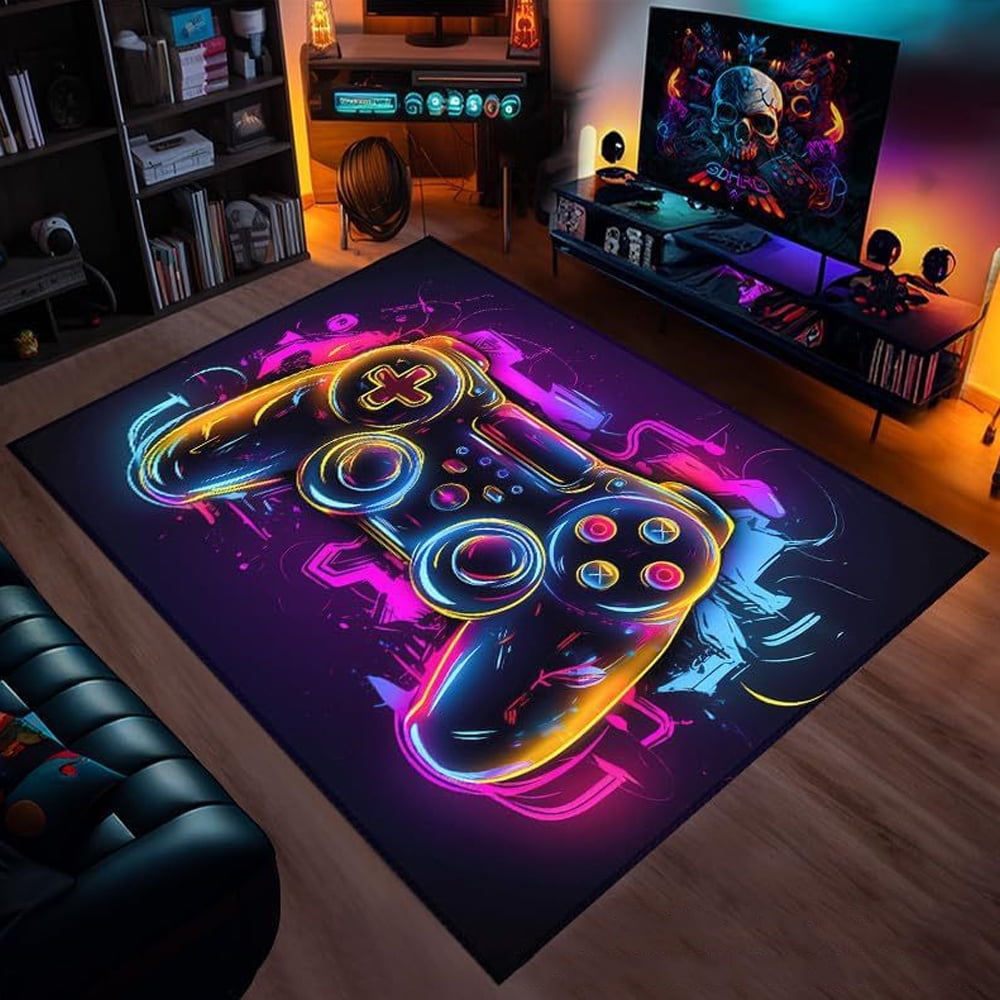 Joqmia Gaming Rug - Gaming Carpet for Boys Bedroom and Living Room ...