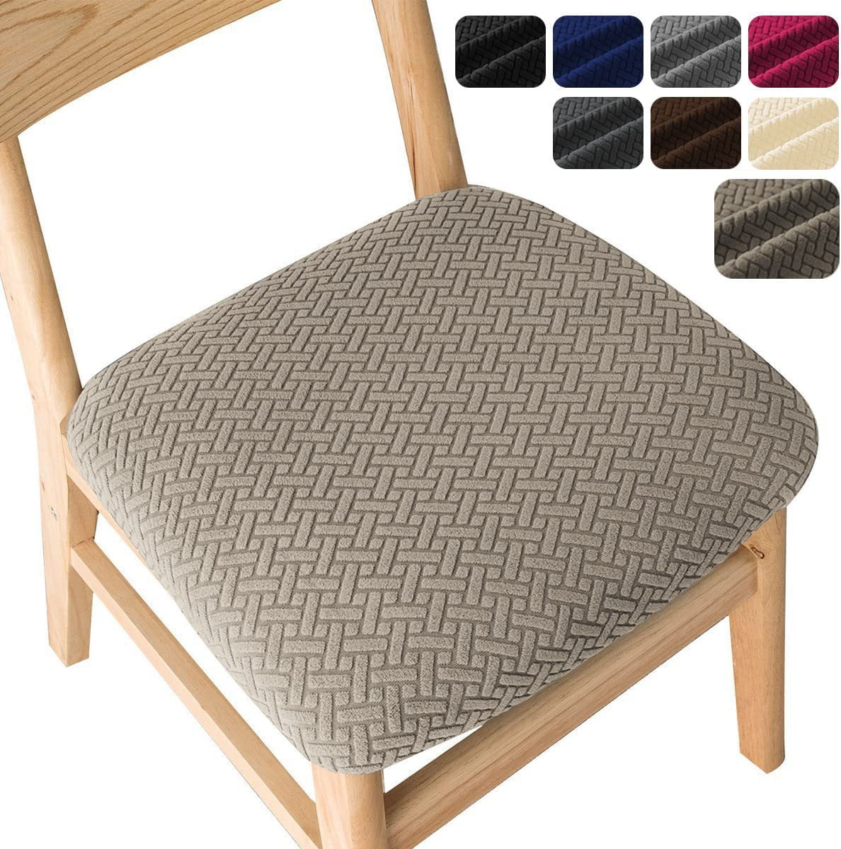 Joqmia Waterproof Chair Seat Covers, Stretch Jacquard Chair Covers for ...