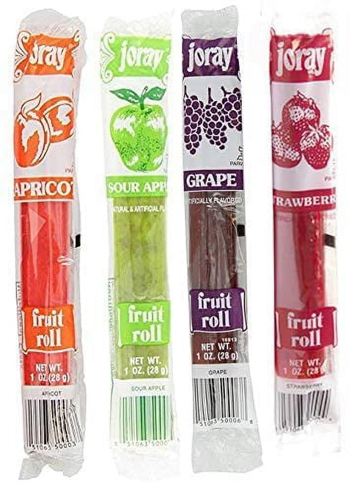 Joray Fruit Roll Variety TMA2 Pack. Apricot, Strawberry, Sour Apple ...
