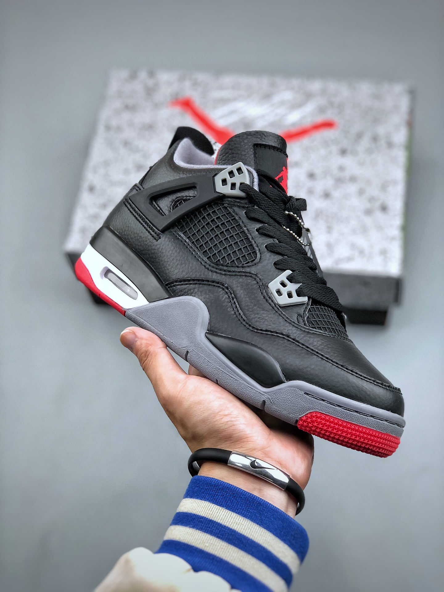Jordаn 4 Retro "Bred Reimagined" Blk/Fire Red-Grey ( FV5029-006)-9.5 ...