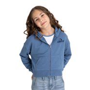 Harley-Davidson Girls' Pink Glitter Skull Hoodie, Little Girls Size 5 - Walmart.com