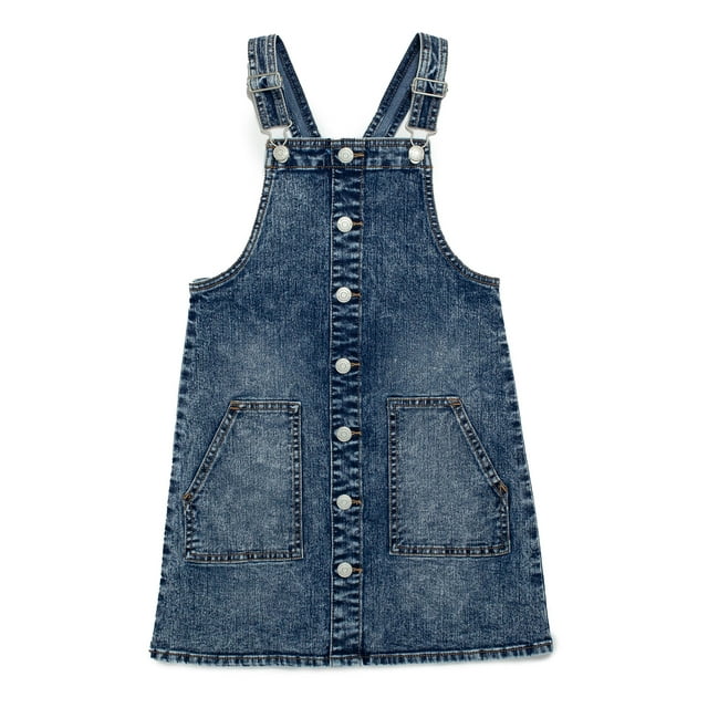 Jordache Girls Denim Jumper Dress, Sizes 4-18 - Walmart.com
