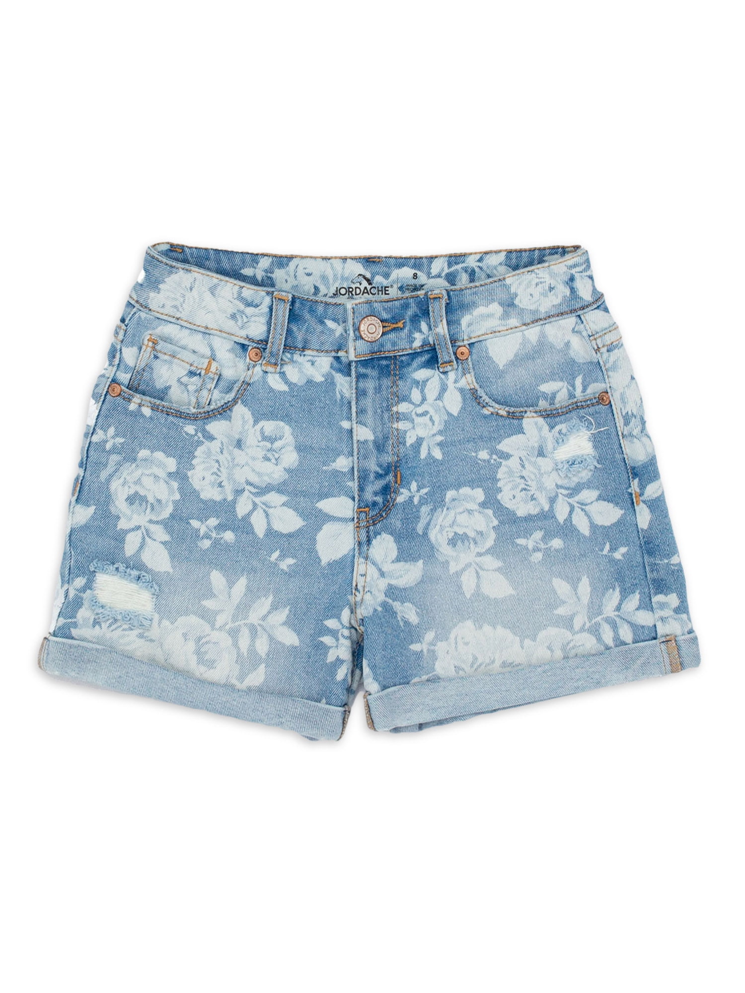 Jordache Girls High Rise Mom Short, Sizes 5-18 - Walmart.com