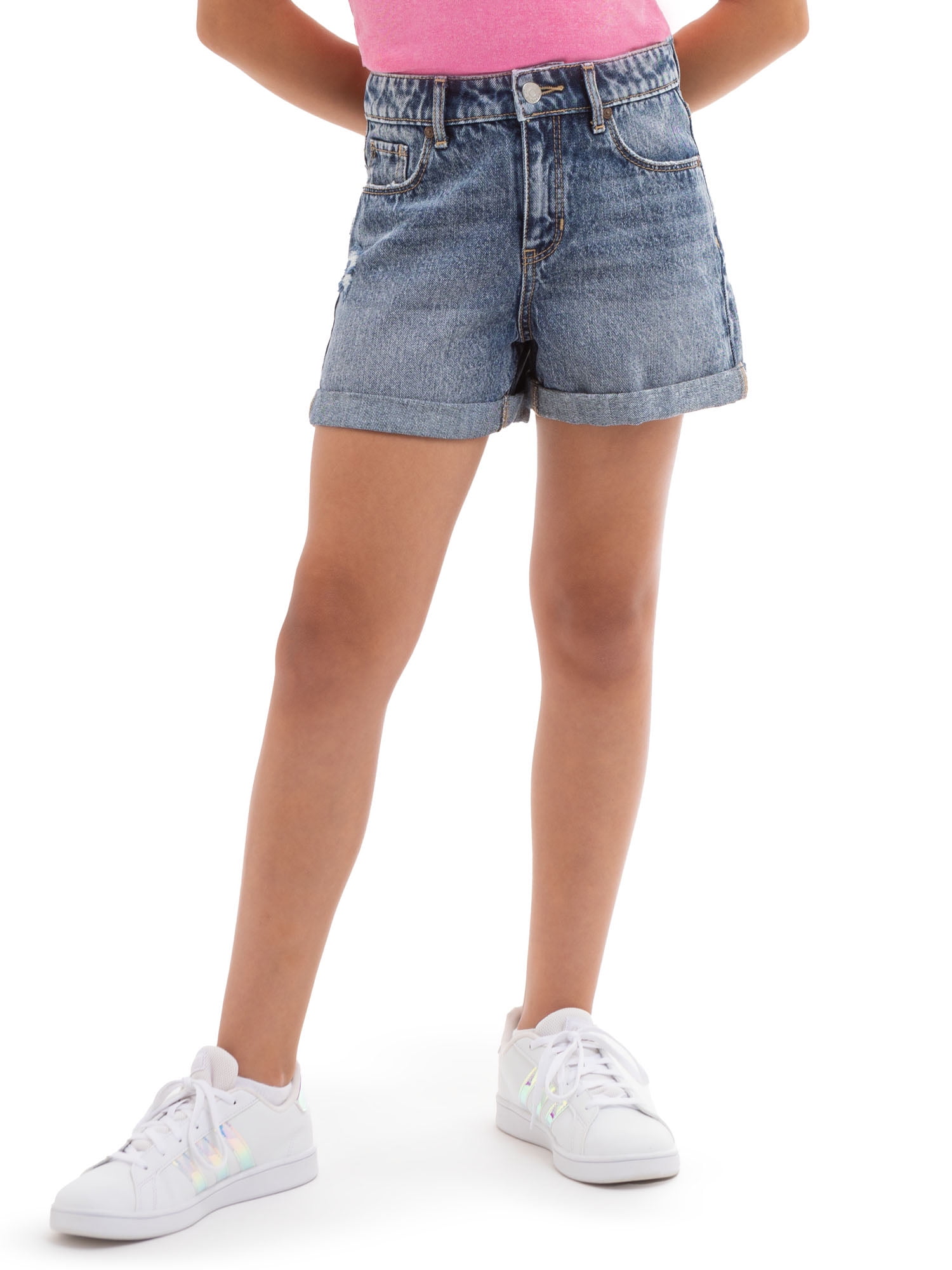 Jordache Girls High Rise Mom Short, Sizes 5-18 - Walmart.com