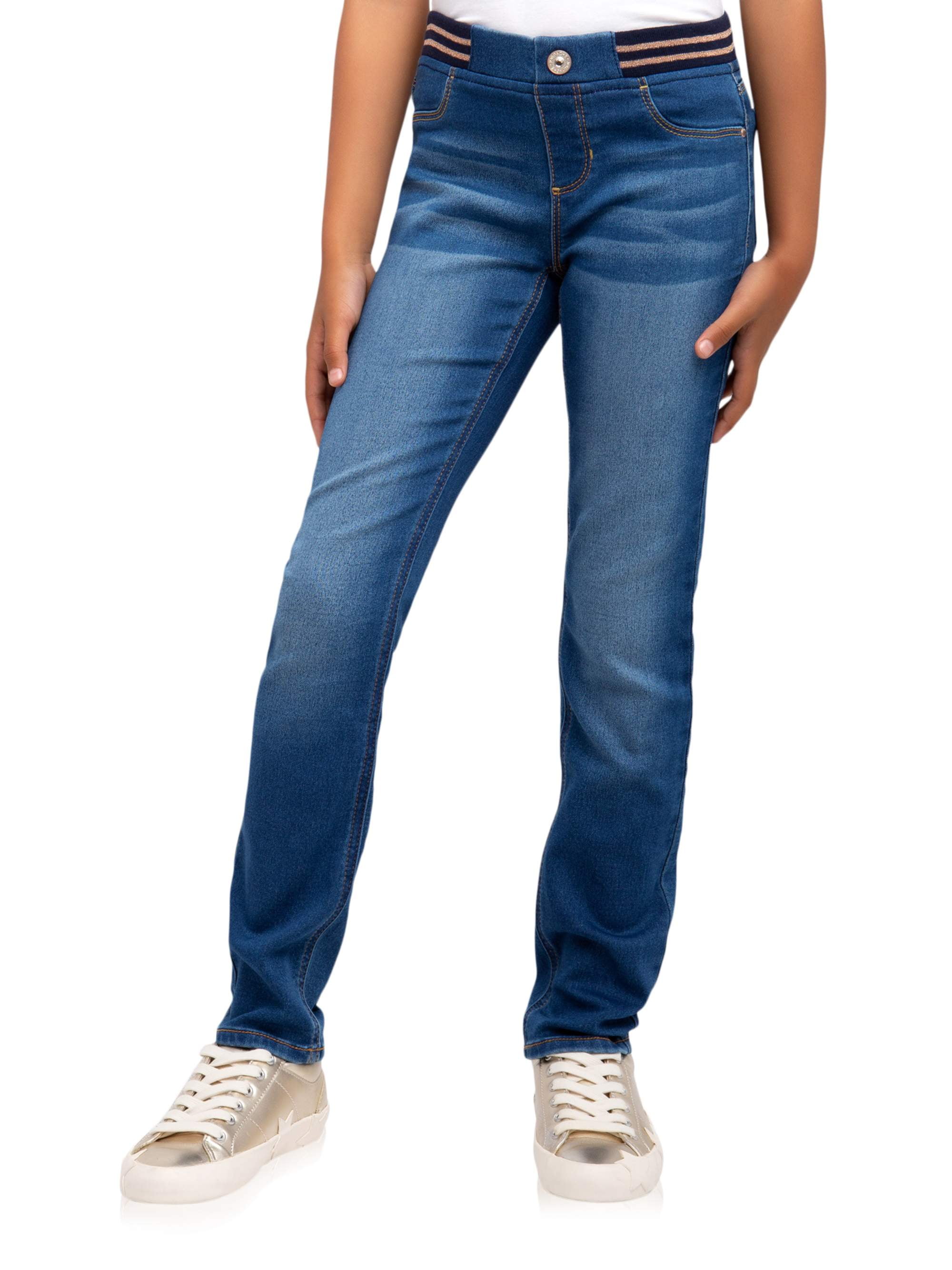 Jordache Girls Rib Waist Skinny Jeans, Slim Sizes 5-18 - Walmart.com