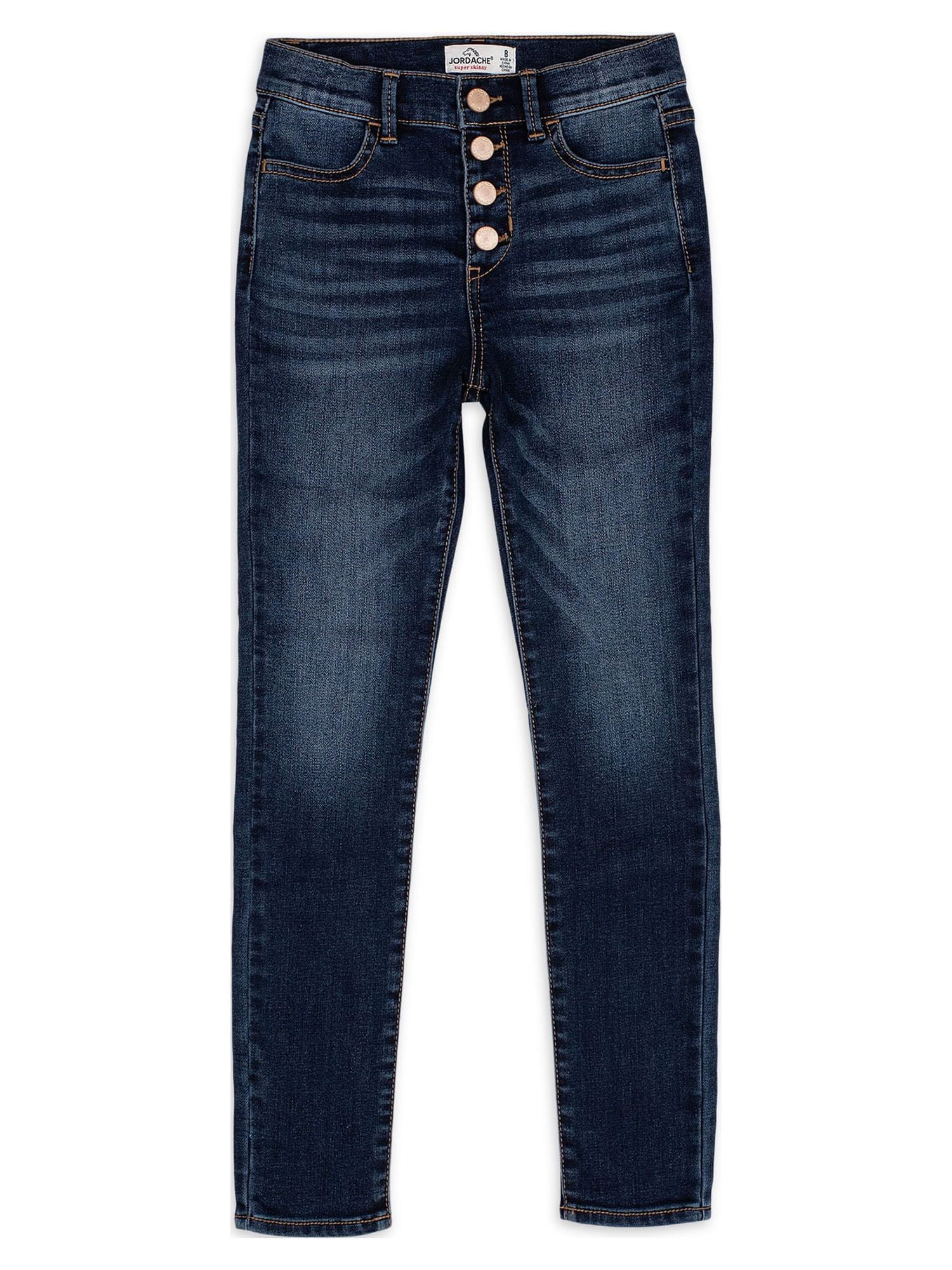 Jordache Girls Super Skinny High Rise Jeans, Sizes 5-18 & Slim ...